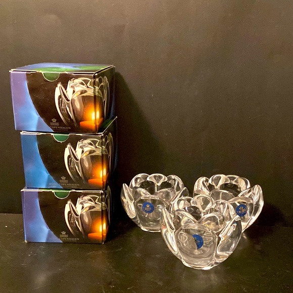 Royal Copenhagen | Accents | Royal Copenhagen Lotus Crystal Votive ...
